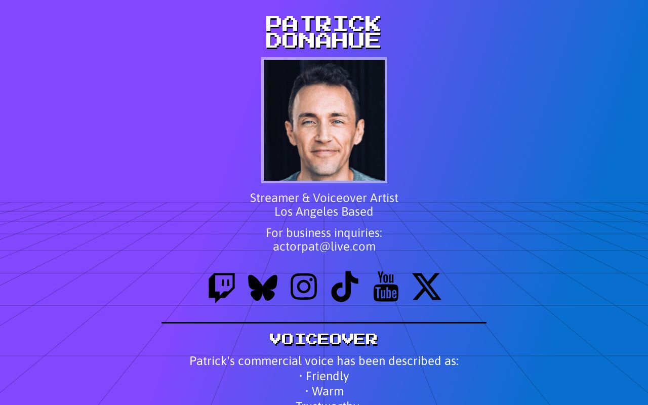 ActorPat - Streamer & Voiceover Artist